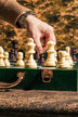 Chocolate Chess Pieces and Chocolate Chessboard Set