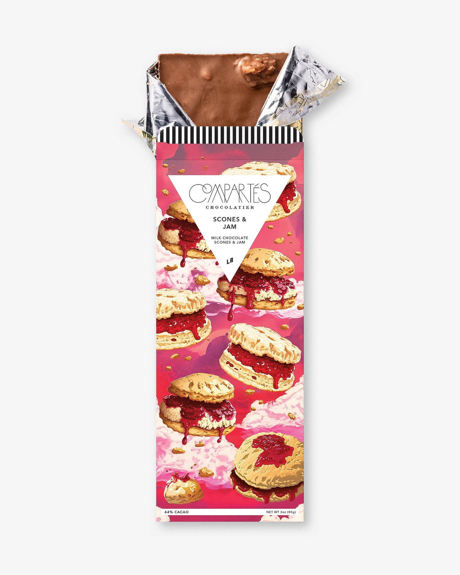 Gourmet Milk Chocolate Bar - Scones and Jam by Compartés