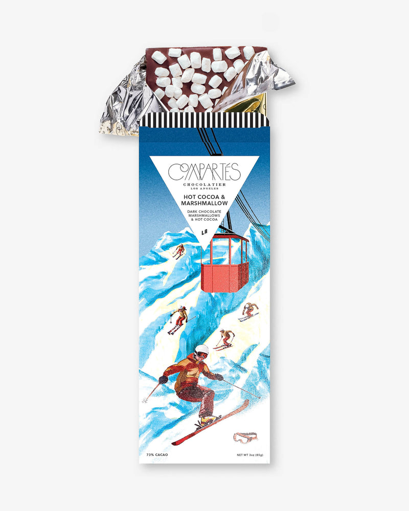 Gourmet Hot Cocoa and Marshmallow Holiday Chocolate Bar