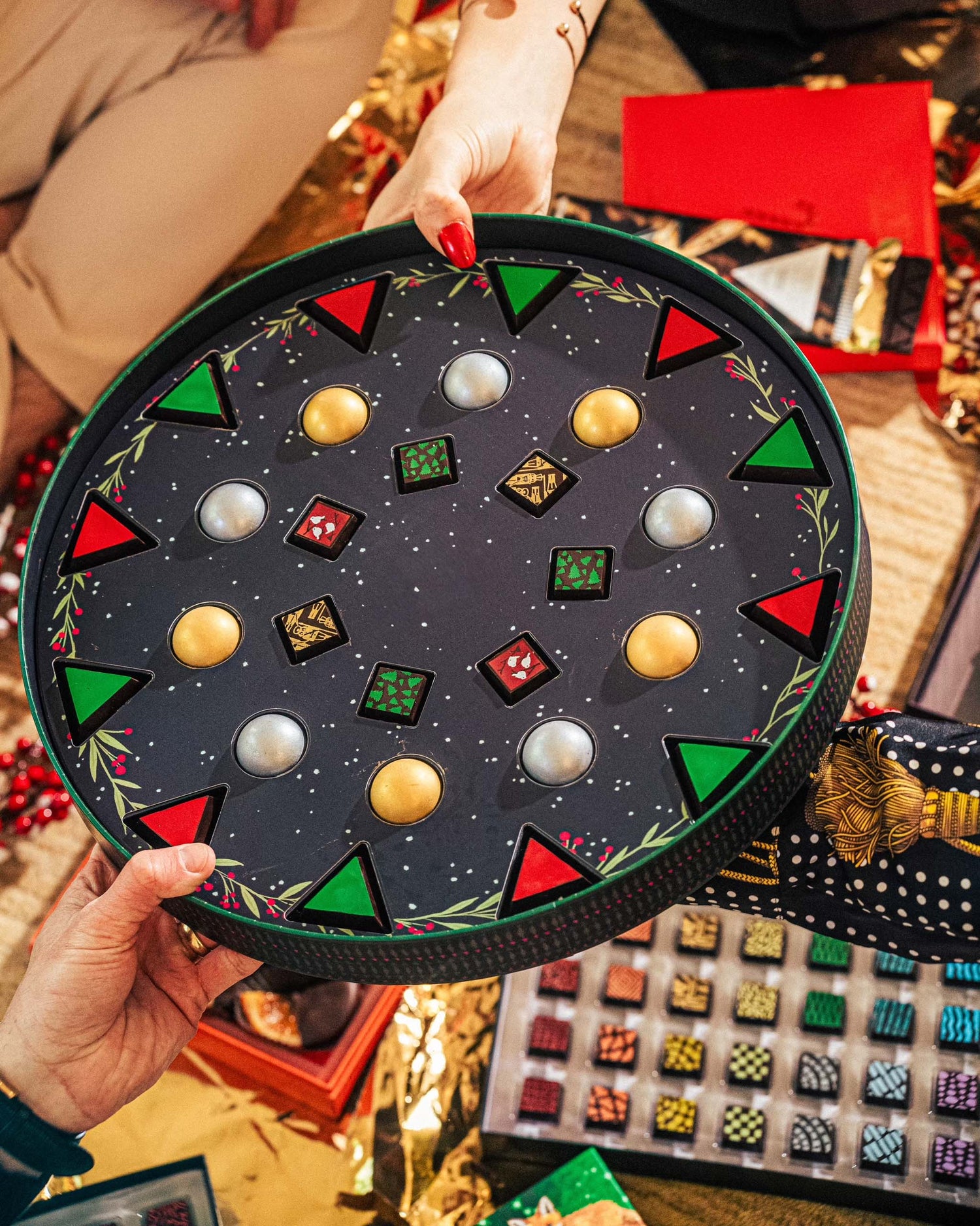 Gourmet Christmas Chocolate Wreath Gift Box | Holiday Gift