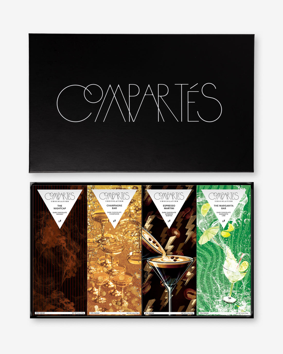 Boozy Chocolate Bars Gift Box | Compartés