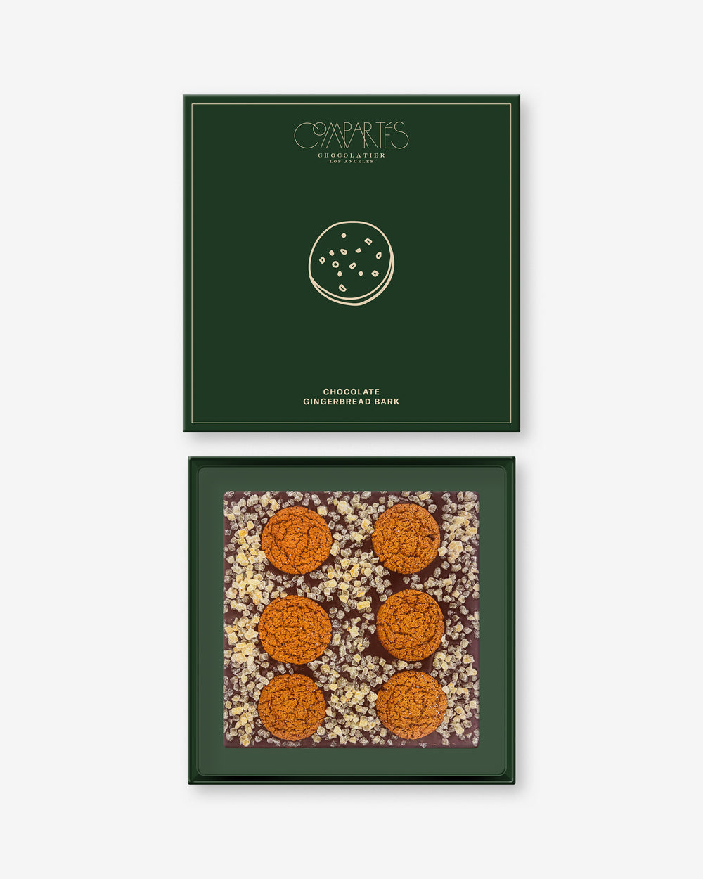 Gingerbread Bark Breakable Chocolate Gift Box - Made in LA