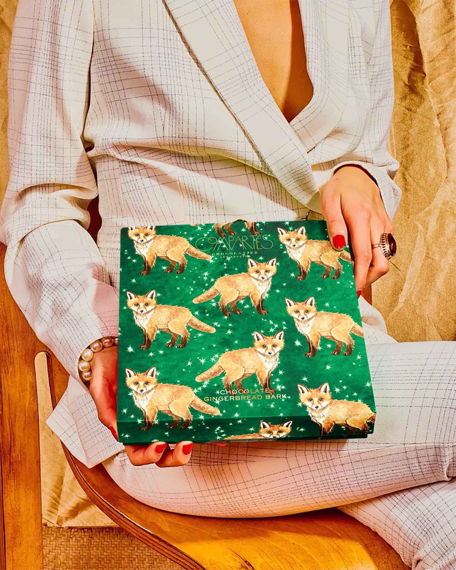 Gingerbread Bark Breakable Chocolate Gift Box - Made in LA