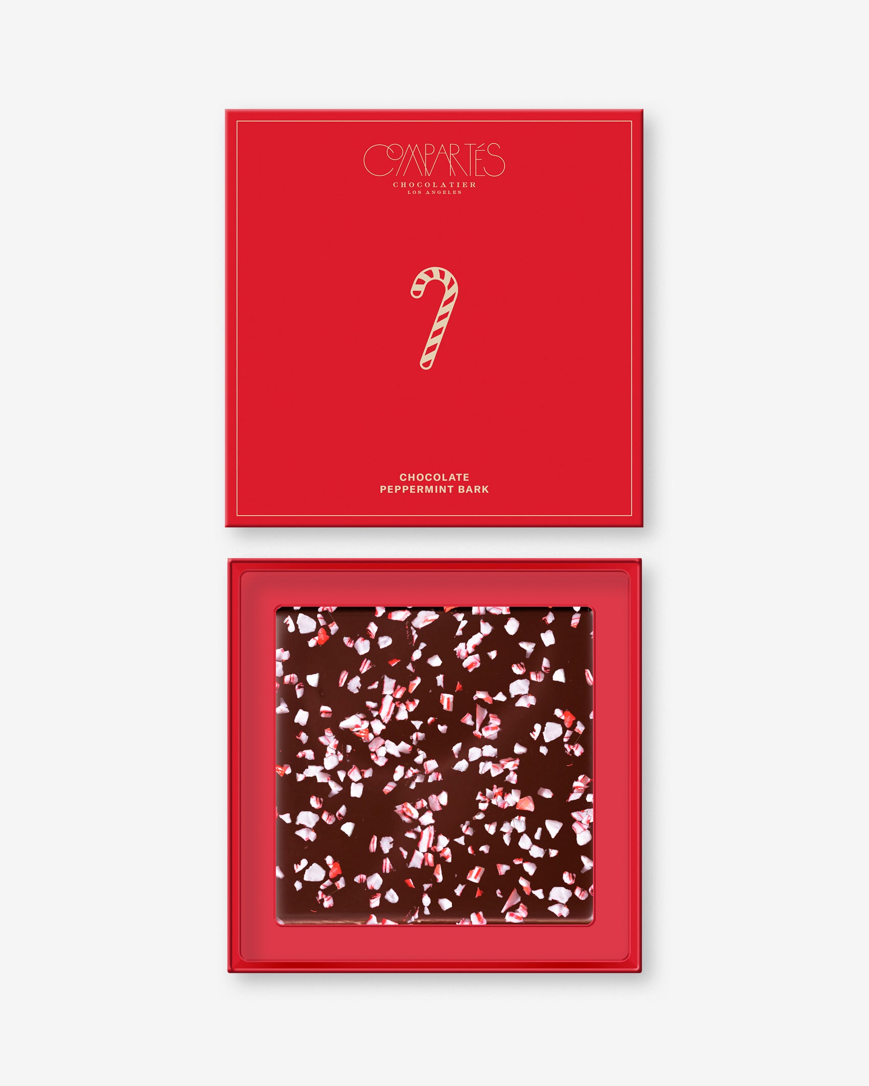 Peppermint Bark Breakable Chocolate Gift Box | Compartes
