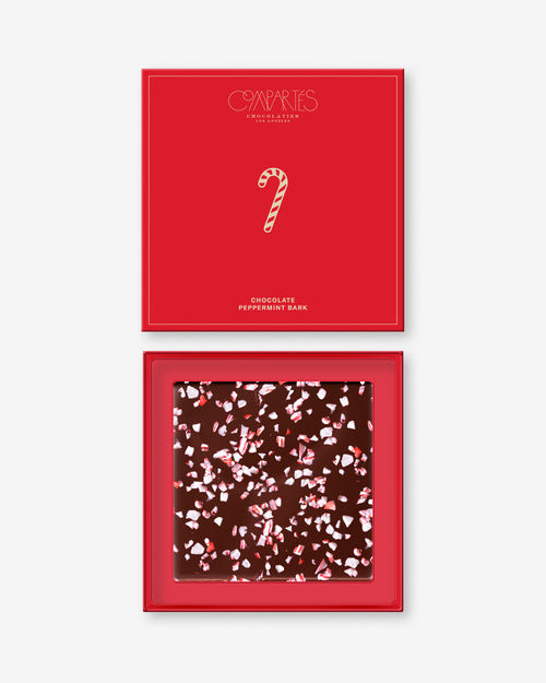 Peppermint Bark Breakable Chocolate Gift Box | Compartes