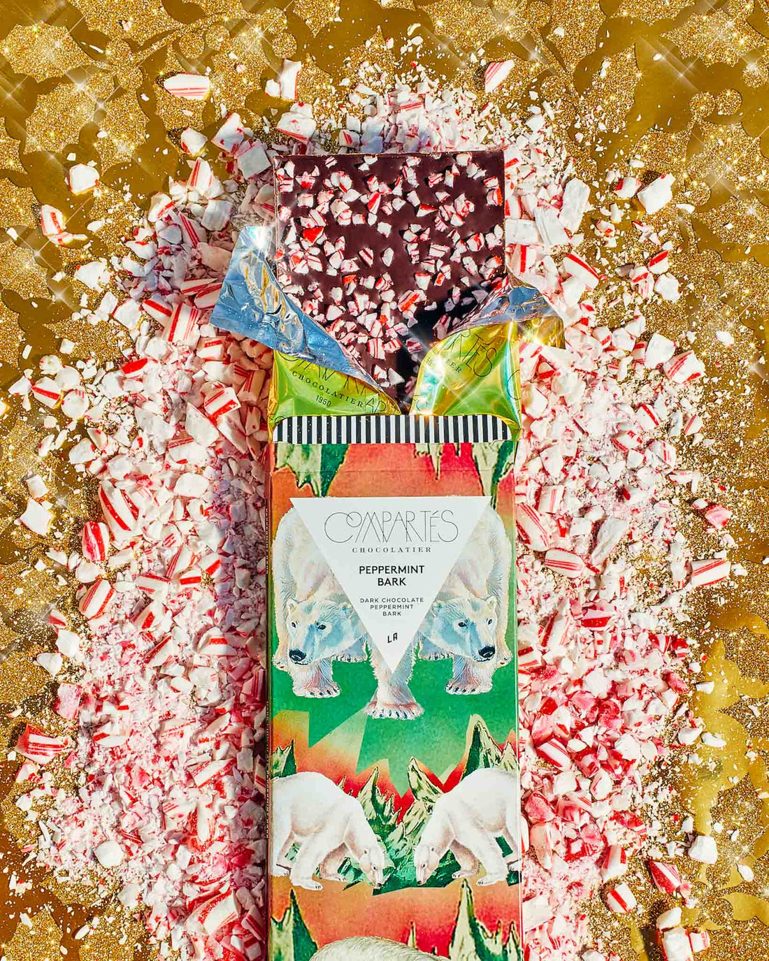 Gourmet Holiday Gift - Peppermint Dark Chocolate Bar