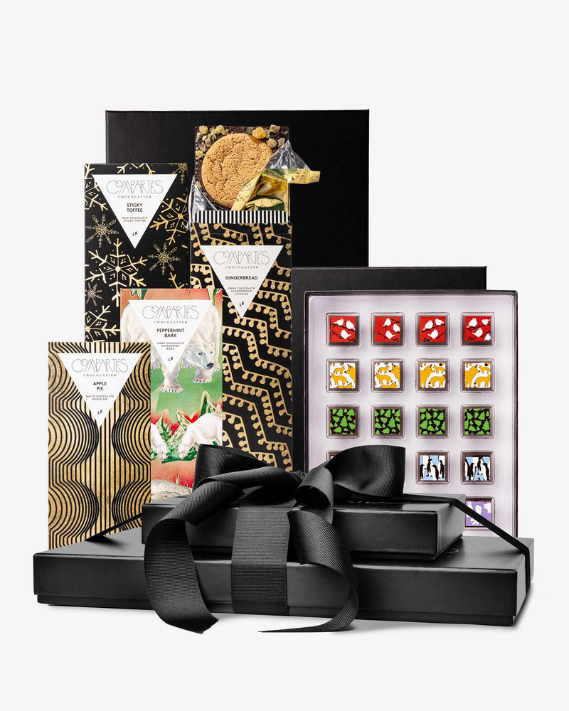 Grande Holiday Chocolate Gift Box Tower | Compartes